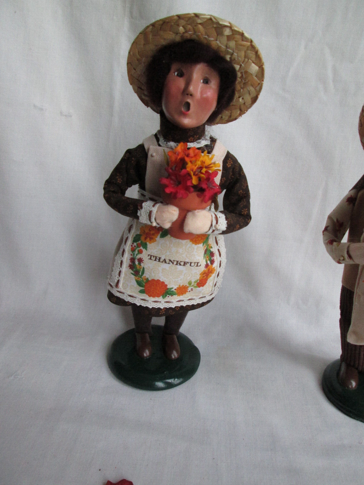 Byers Choice Harvest Thanksgving Girl with Fall Flowers , EUC | eBay