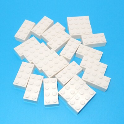LEGO Bricks - 2x4 / #3001 / White / 21 Pieces | eBay