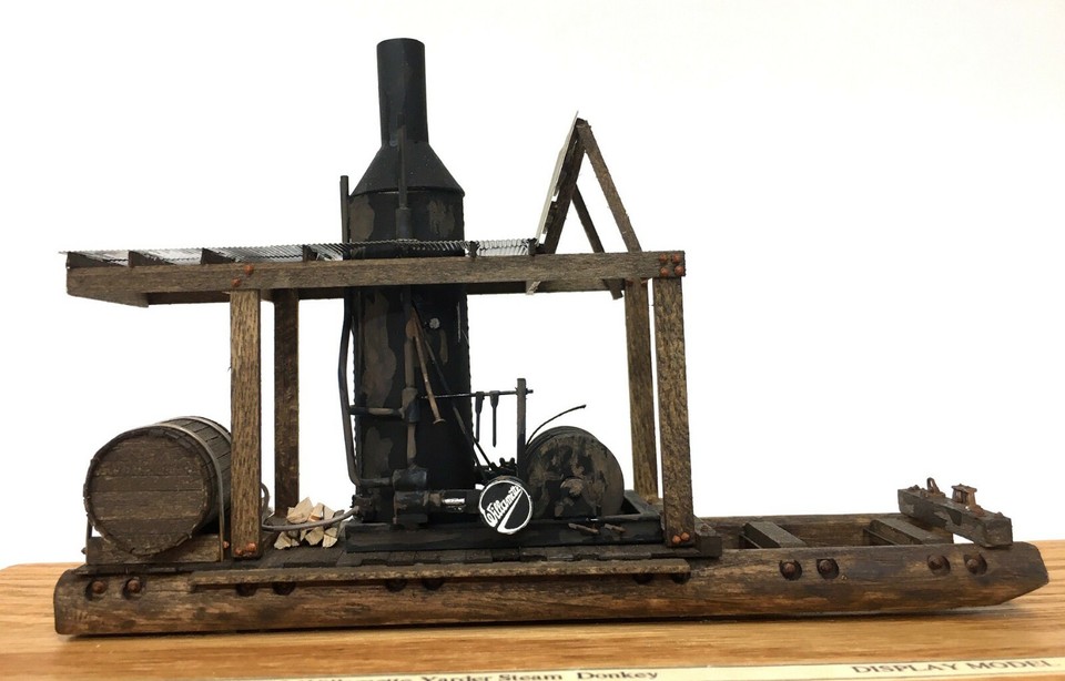 HO Yarder Steam Donkey Model Railroad Craftsman kit, castings, Lumber ...