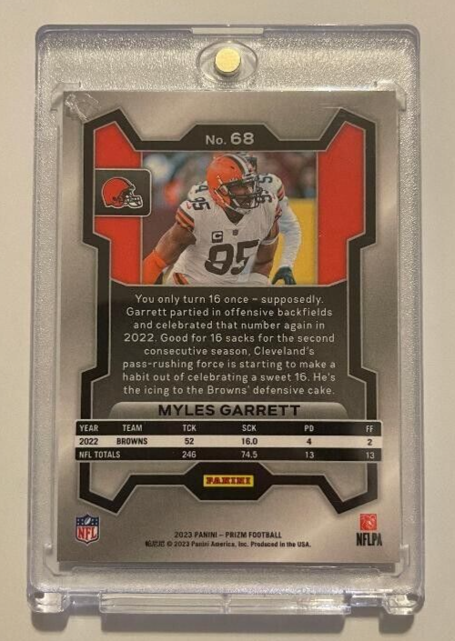 Myles Garrett Base 2023 Panini Prizm Football #68 Cleveland Browns | eBay