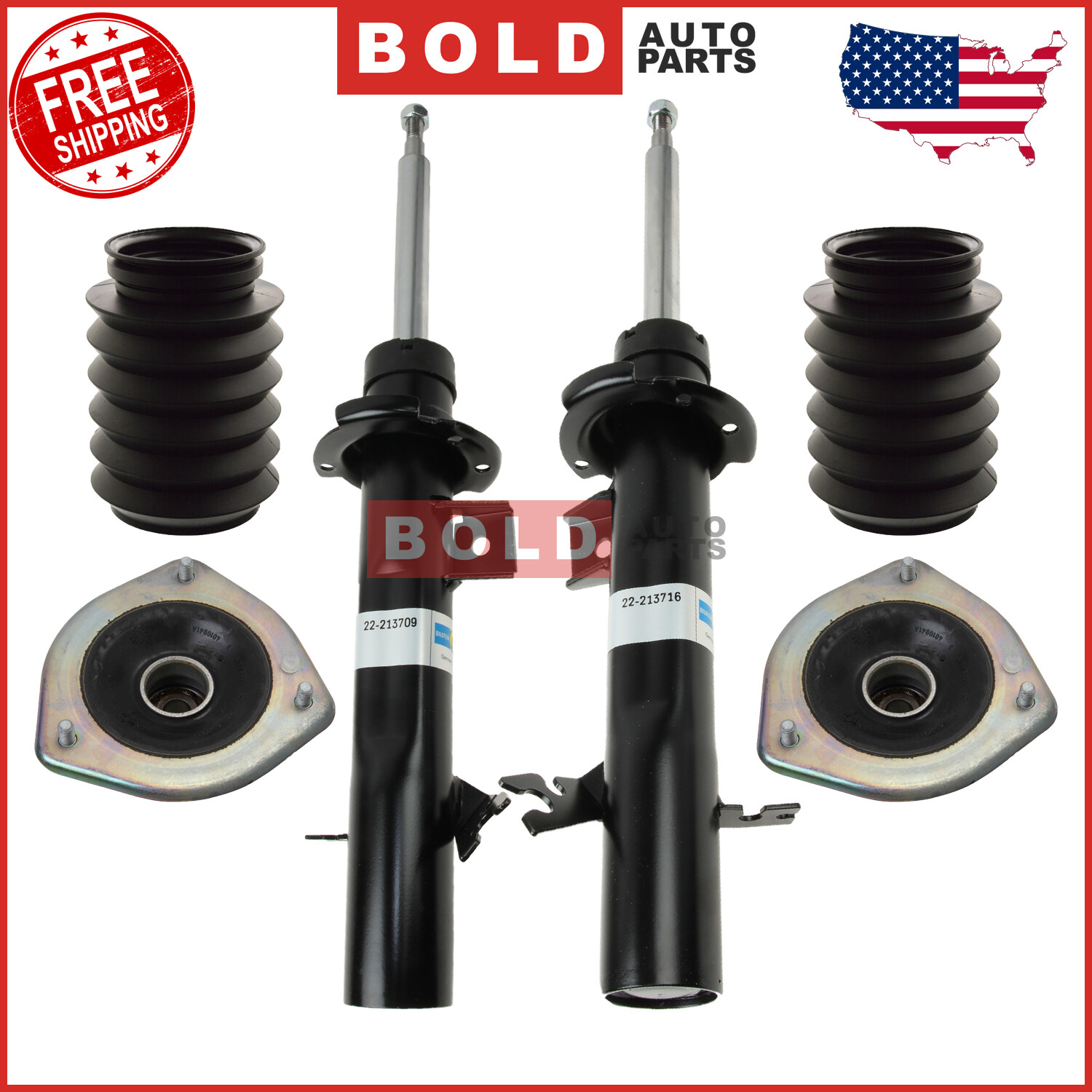 For Mini R60 Cooper Countryman Paceman Bilstein Front Struts & Mounts ...
