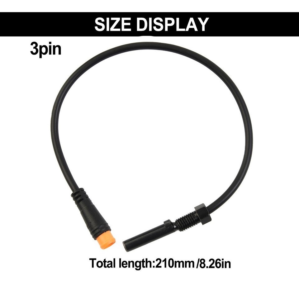 Ebike Induction Wire Brake Sensor Wire 21cm Black Plastic+Steel ...