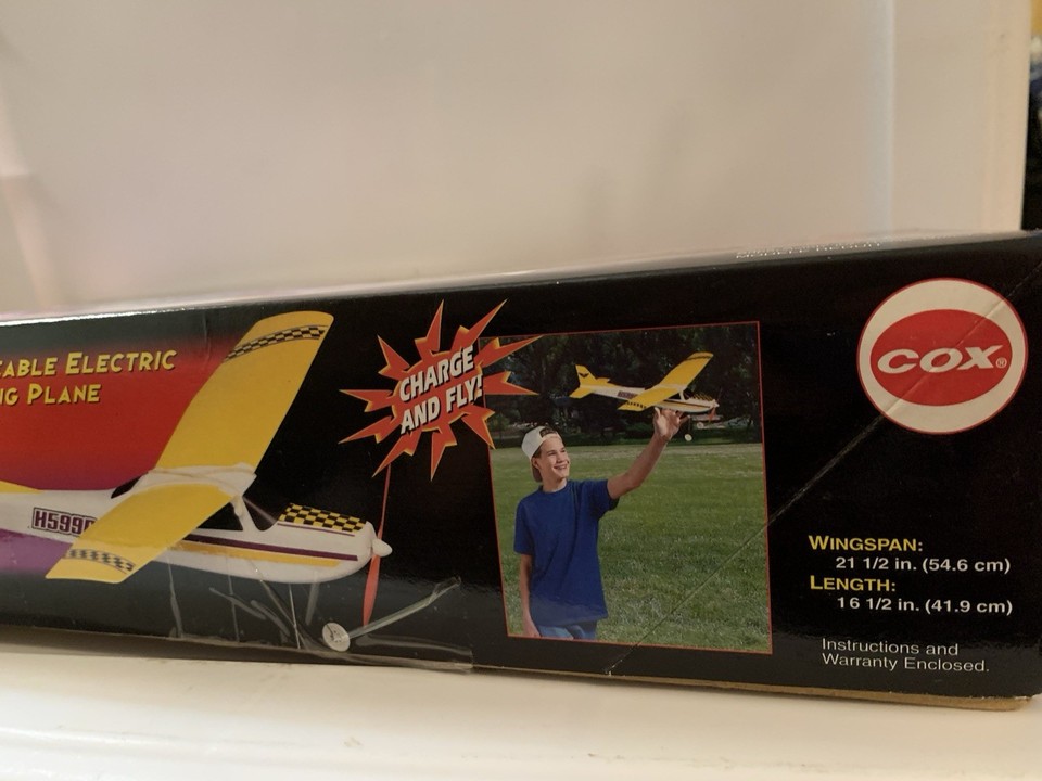 NEW Vtg 90S COX 5841 SKY CRUISER HIGHWAY PATROL FLYING ELECTRIC MODEL ...