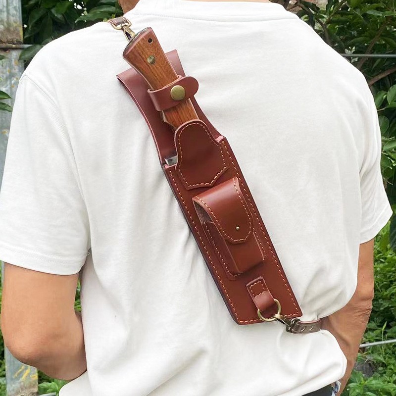 Portable Knife Sheath for Blade Knife with Crossbody Strap for Straight ...