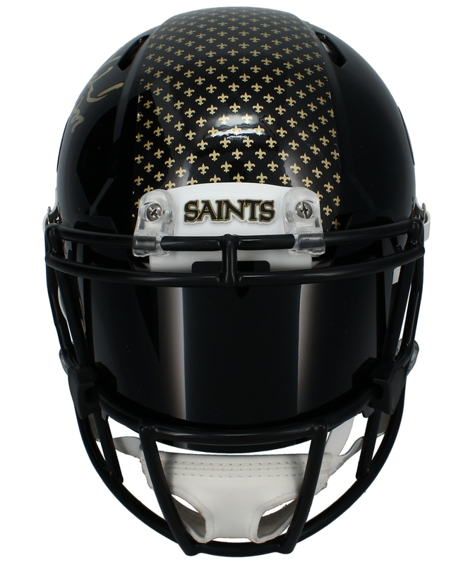 Rashid Shaheed Autographed Saints Authentic Helmet w/ 3D Bumbers ...