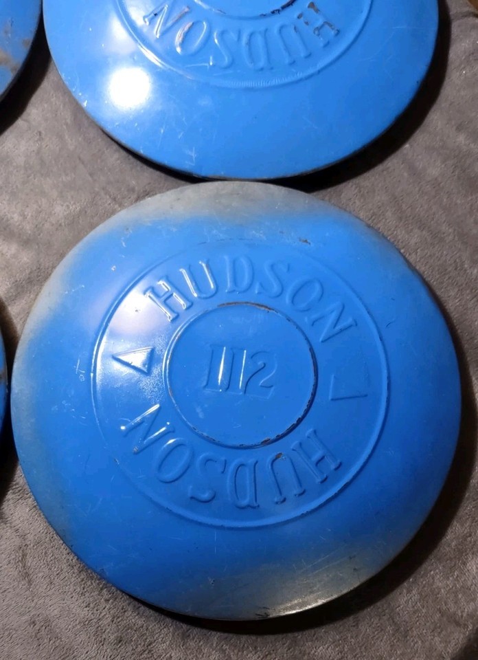 Hudson 112 Hubcaps, Set of 4, Original Wheel Center Cover, 1939 Vintage ...