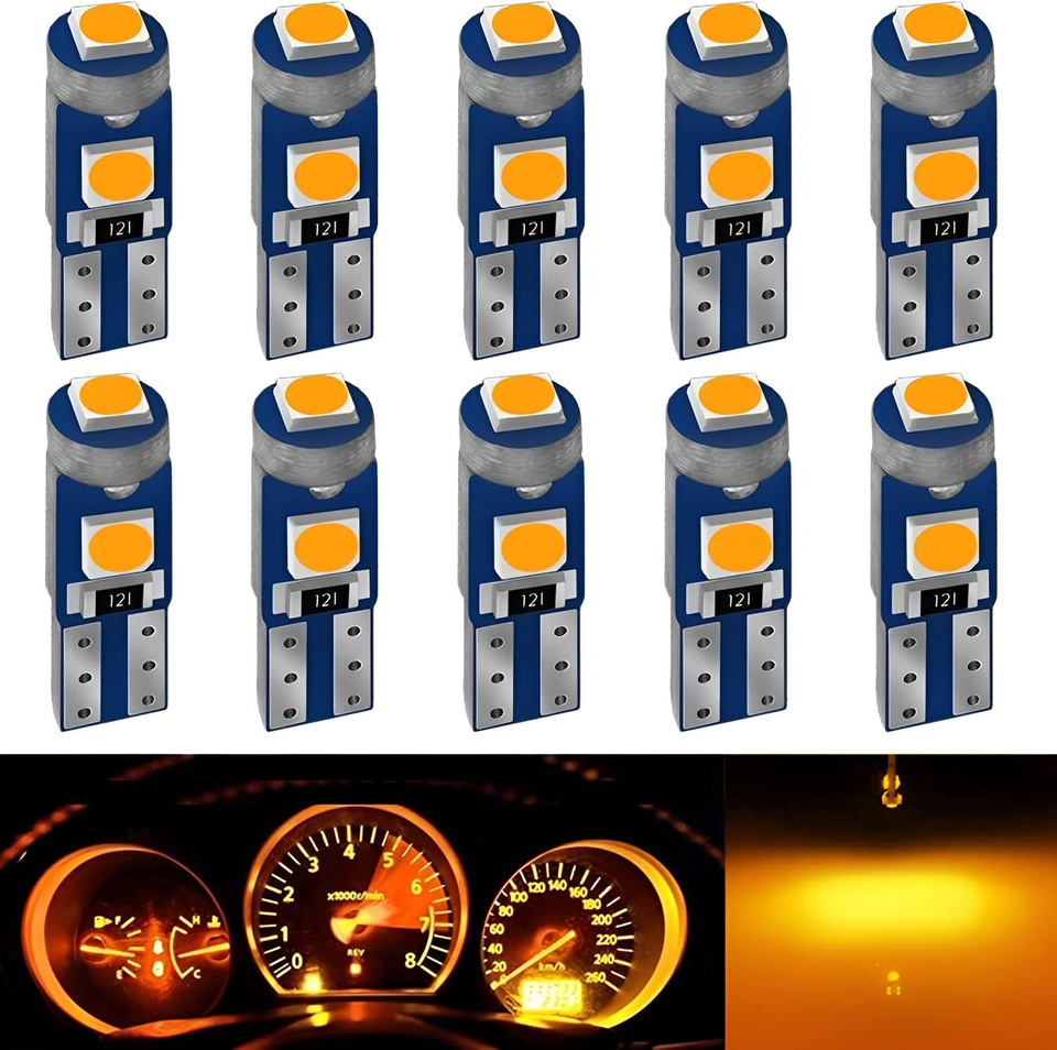 White T5 37 74 2721 PC74 PC37 LED Bulb, 3030 Chips Super Bright 12 Volt ...