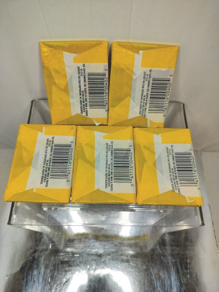 VTG The Simpsons 1990 Topps Trading Cards Five Wax Packs Factory Sealed ...