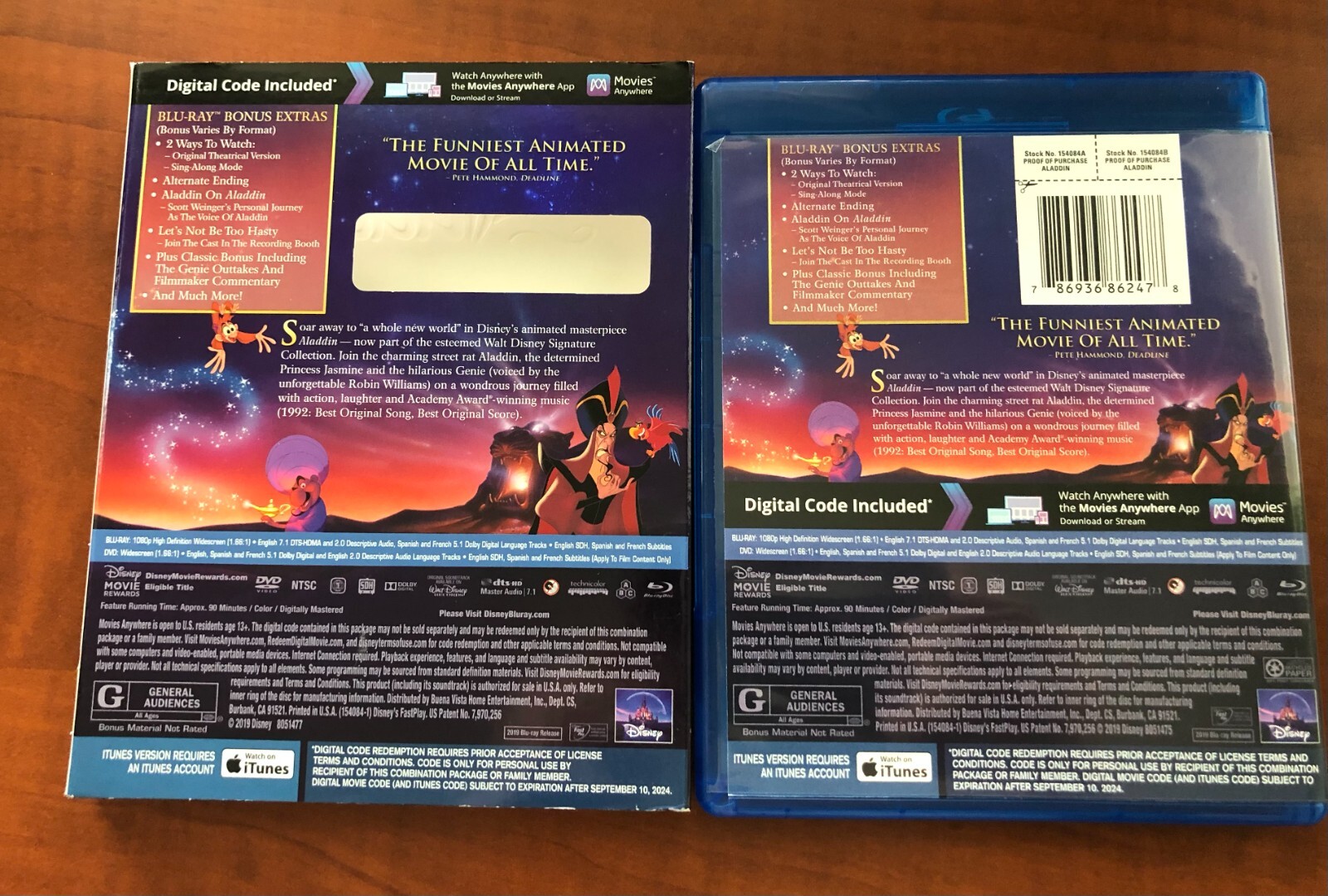 Aladdin (The Walt Disney Signature Collection) (Blu-ray & DVD, 2019 ...