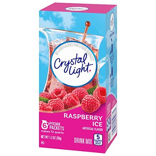 Sugar-Free Raspberry Ice Low Calories Powdered Drink Mix 6 Count(Pack ...