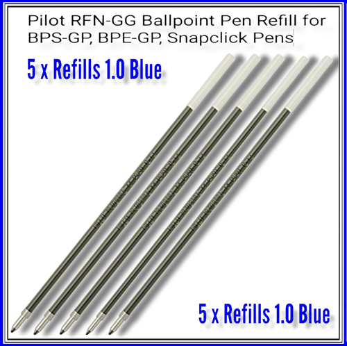 Pilot RFN-GG Ballpoint Pen Refill for BPS-GP, BPE-GP, Snapclick Pens ...