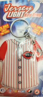 Vintage 2005 MLB Cincinnati Reds Jersey Led Light Key Ring Keychain ...