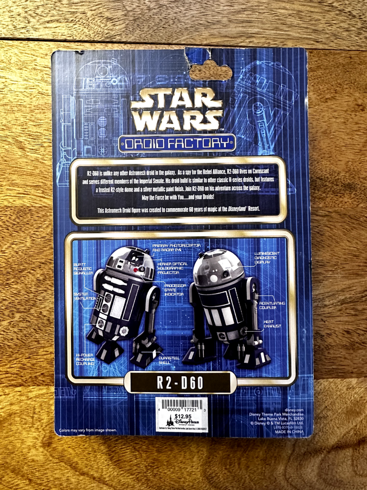 Disney Star Wars R2-D60 Droid Factory R2-D2 Figure Disneyland 60th RARE ...