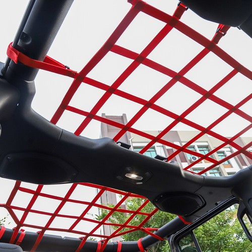 Mesh Roof Top Net Restraint Cargo Net Trunk for Jeep Wrangler JL 2018 ...