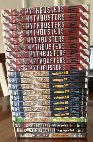 Mythbusters Volume 1-18, Christmas Special 1-2, Pirates Special and Dog ...