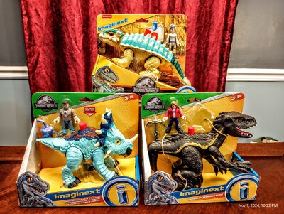 Imaginext Jurassic World INDORAPTOR Pachyrhinosaurus BUMPY Ankylosaurus ...