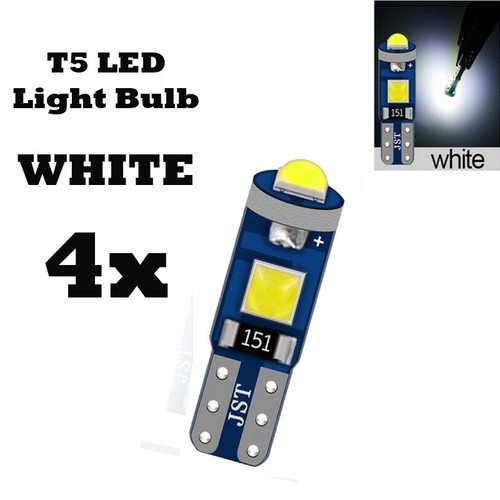 4x T5 286 LED Bulbs 3030smd Light 12V COB Interior Instrument Dashboard ...