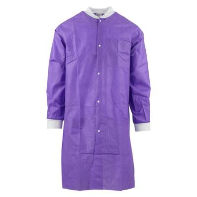Medicom 8109-B SafeWear Hi-Perform SMS Lab Coats Purple Medium 12/Pk | eBay