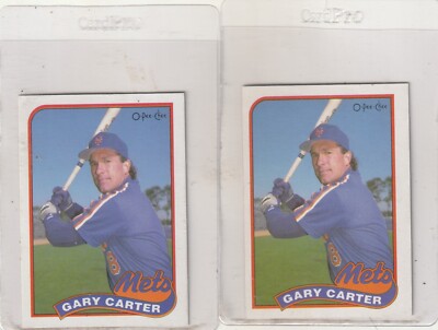 2- 1989 O-PEE-CHEE GARY CARTER NM/MT INV 6,073 | eBay