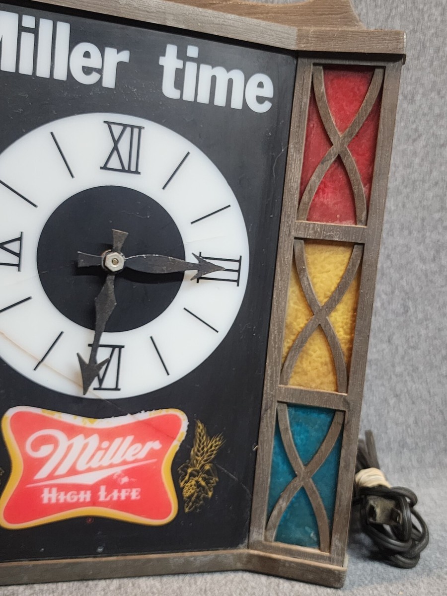 Miller Time Clock MILLER HIGH LIFE CLOCK