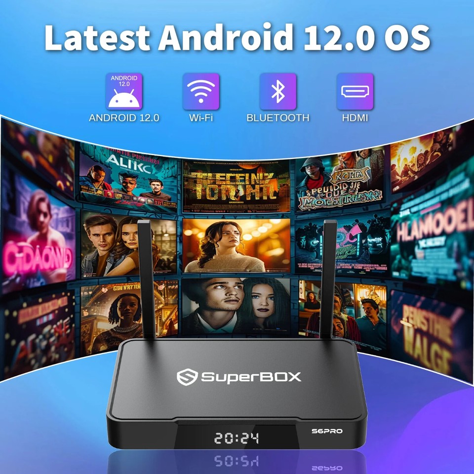 Superbox S6 PRO TV BOX 18+ free APPS Plug and Play No monthly fees fast ...