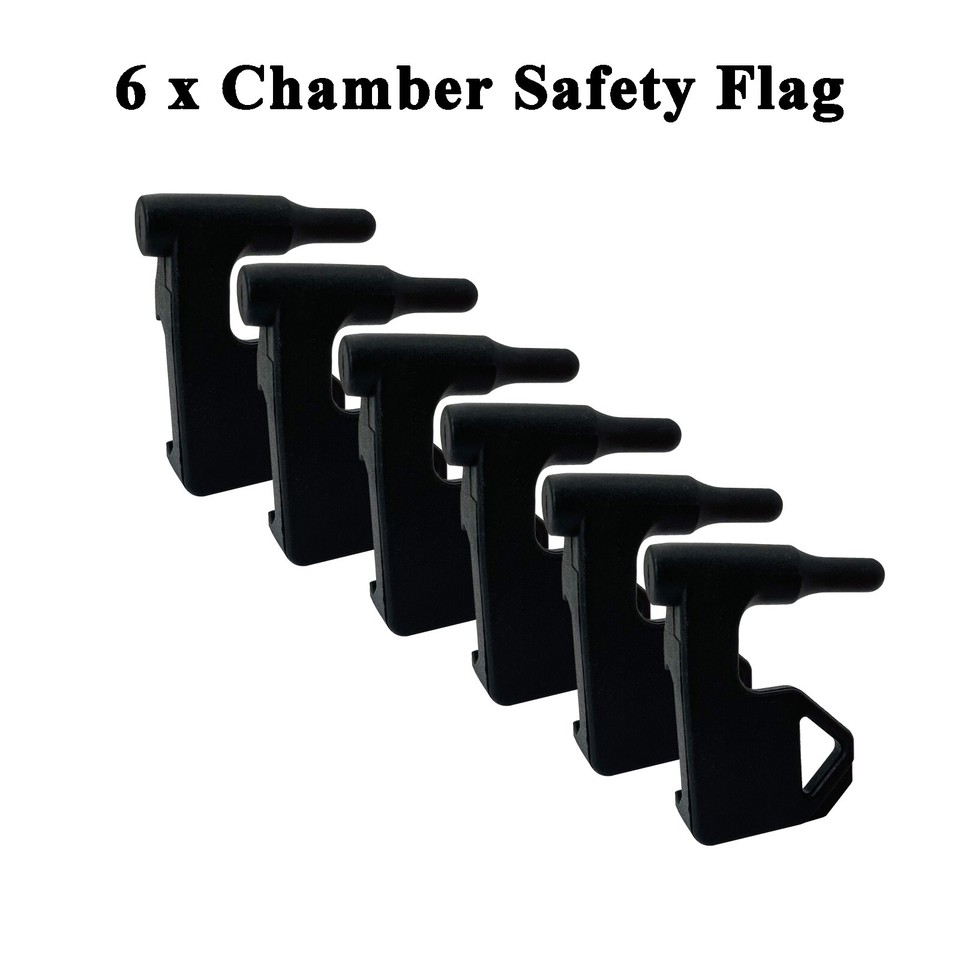 6Pk Gun Chamber Safety Flag Range Firearm Gun Rifle Pistol Empty ...