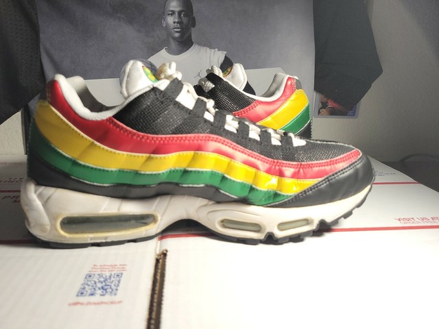 Size 9.5 - Nike Air Max 95 Rasta for sale online | eBay
