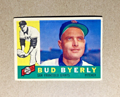 1960 BUD BYERLY #371 Giants Vintage Baseball Card! EXMT | eBay