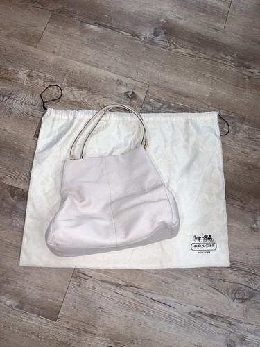 New Coach Madison Phoebe Shoulder Bag in Chalk Pebbled Leather F34495 ...