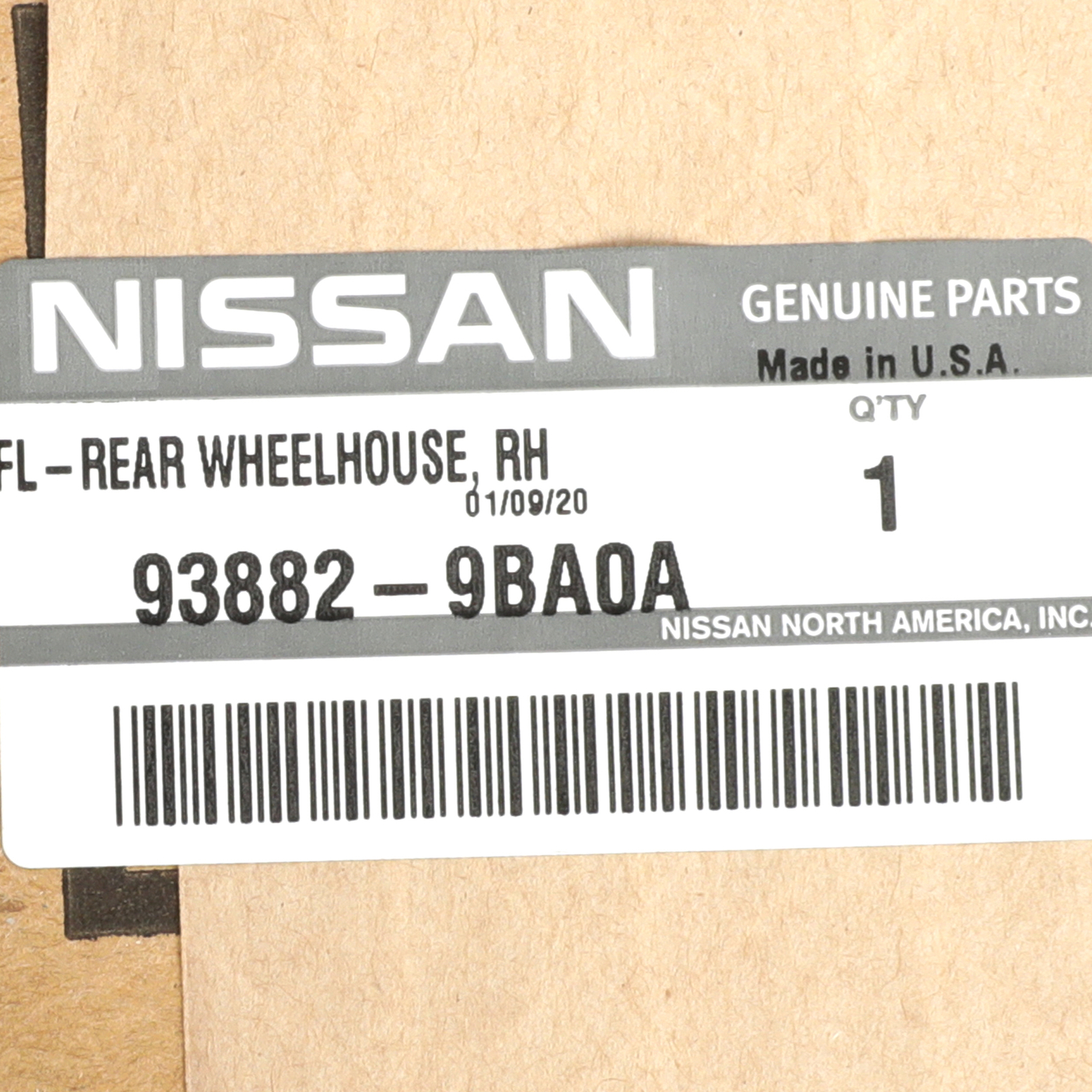OEM Nissan Rear Passenger Side Wheelhouse Deflector 12-19 Frontier ...