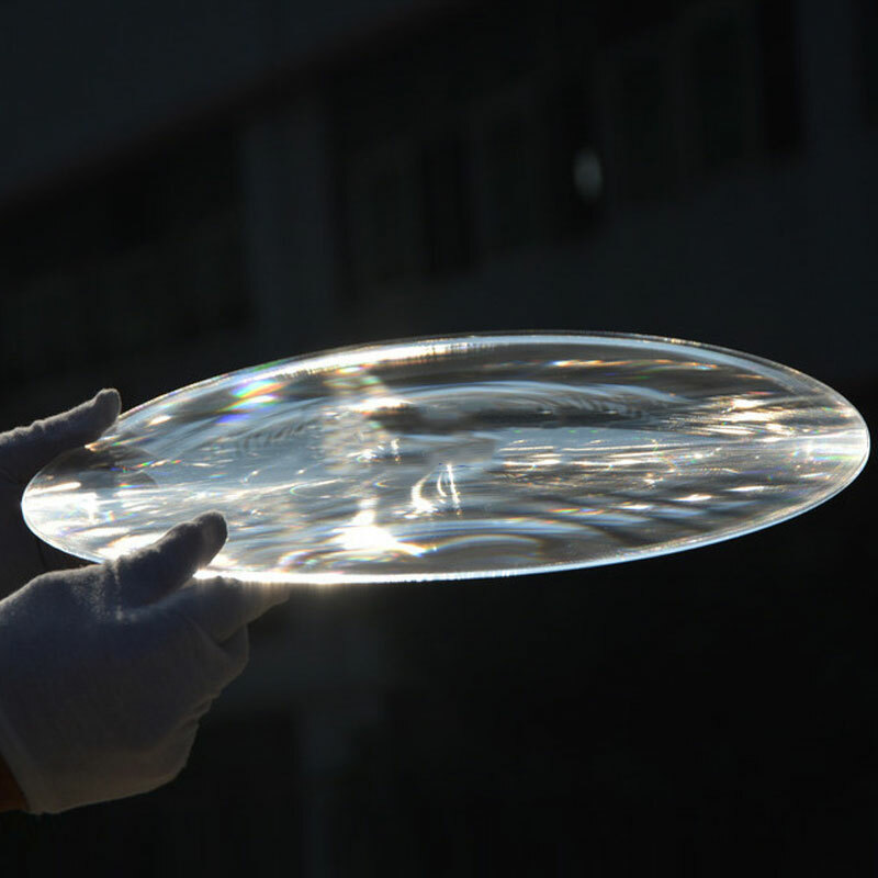 350mm Optical PMMA Fresnel Lens Magnifier Focal Length Solar Plastic ...