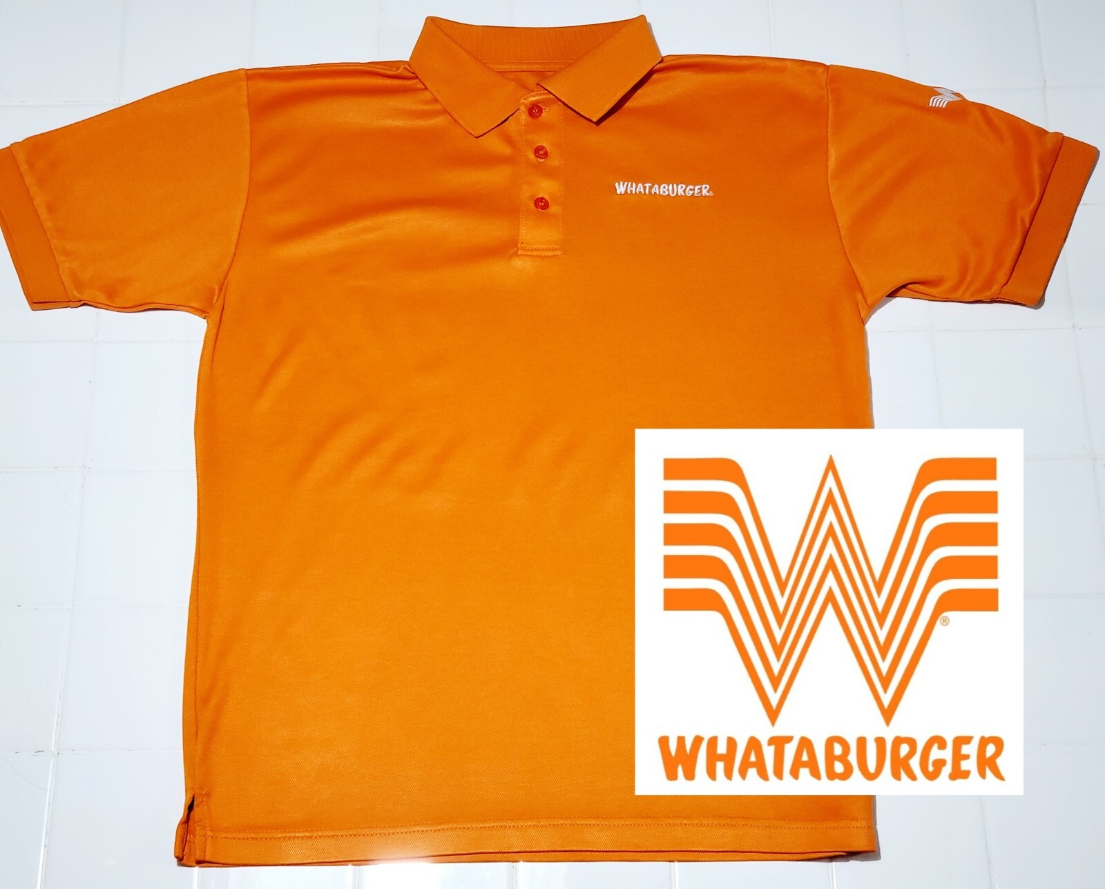 Whataburger Employee Uniform Embroidered Polo Shirt. … - Gem