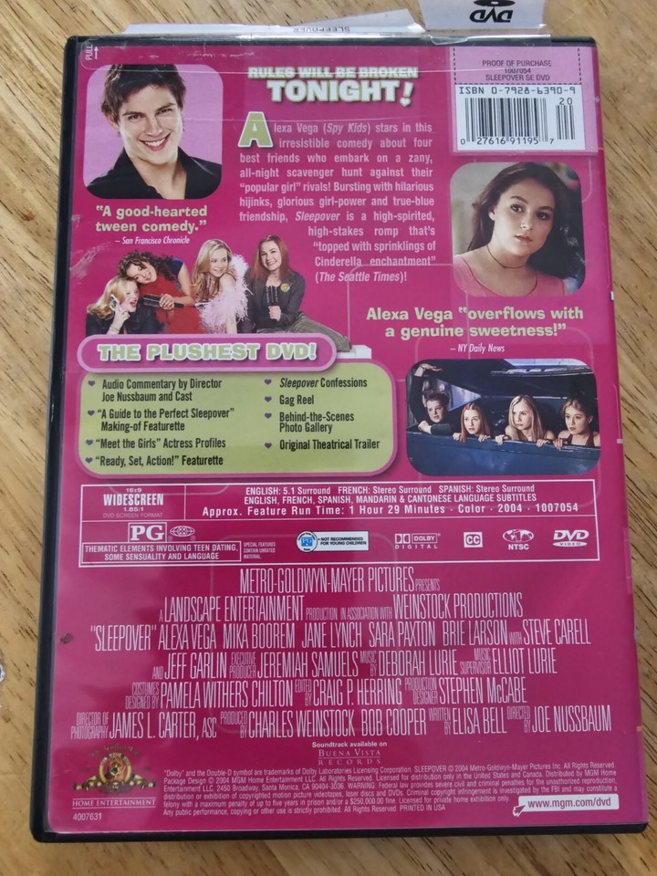 Sleepover (DVD, 2004) 27616911957| eBay