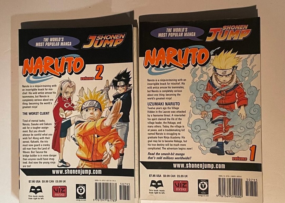 Naruto Mango Vol. 1-8 | eBay