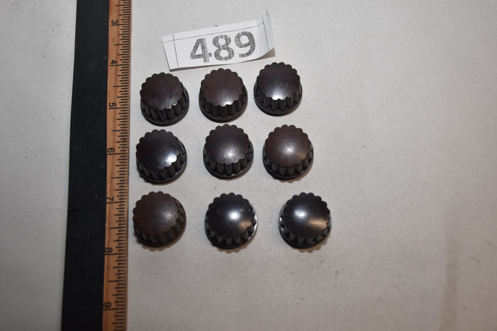 LOT OF 9 vintage BROWN bakelite electronics CONTROL KNOBS | eBay