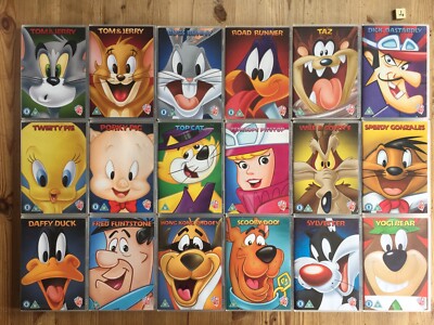 Tom &Jerry DVD-Bugs Bunny DVD-Taz DVD-Porky Pig DVD-Top Cat DVD-Looney ...