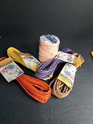 New Old Stock Lot Of 5 Vintage Twisted Paper Capers Country 5" x 6 ...