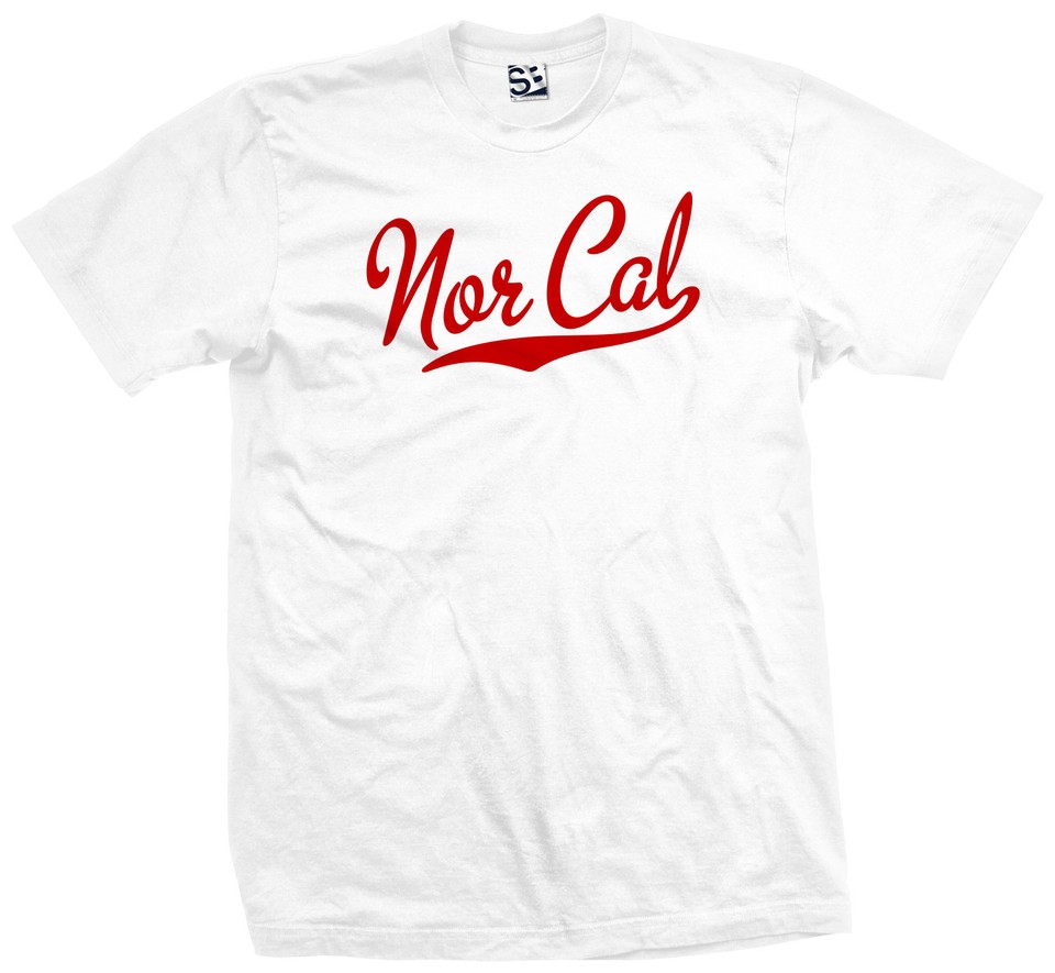 Nor Cal Script Tail Shirt | California Republic Sports Mens Tee | eBay