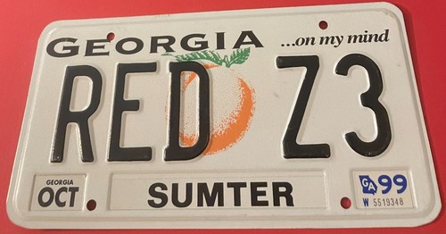 RED Z3 BMW Vanity License Plate 1995 1996 1997 1998 1999 2000 2001 2002 ...