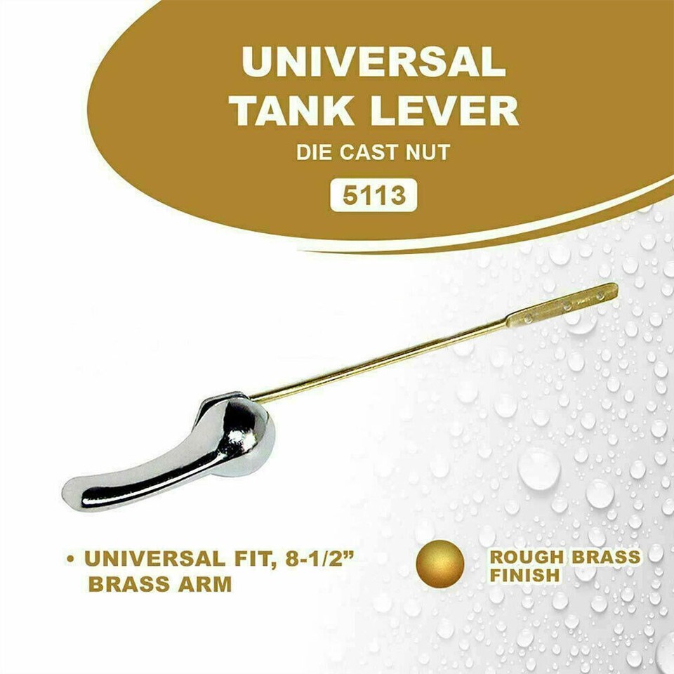 Universal Toilet Tank Flush Lever Chrome Toilet Wrench Handle Fit Most ...