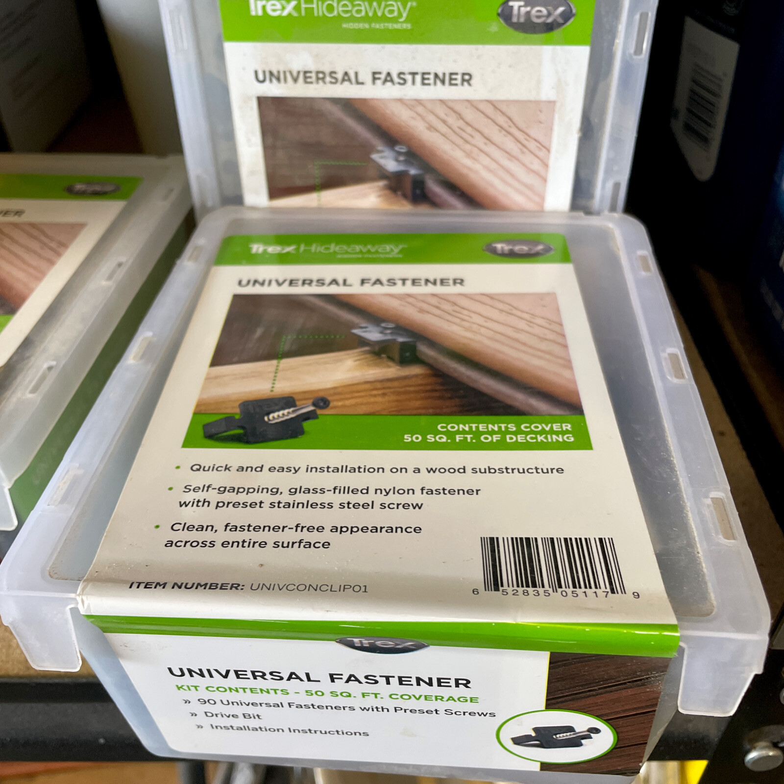 TREX Hideaway Deck Kits TREX Hidden Fasteners +Pre Set Screw Deck Clips ...