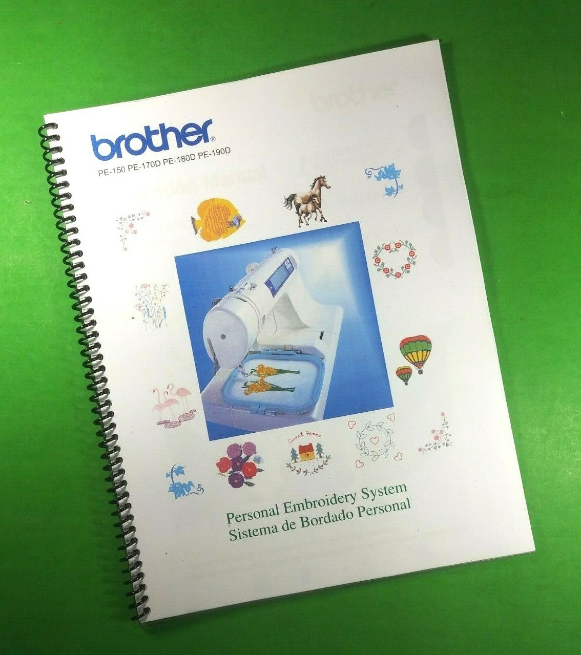 Owners Manual for Brother PE-150 PE-170D PE-180D PE-190D 148 Pages W ...