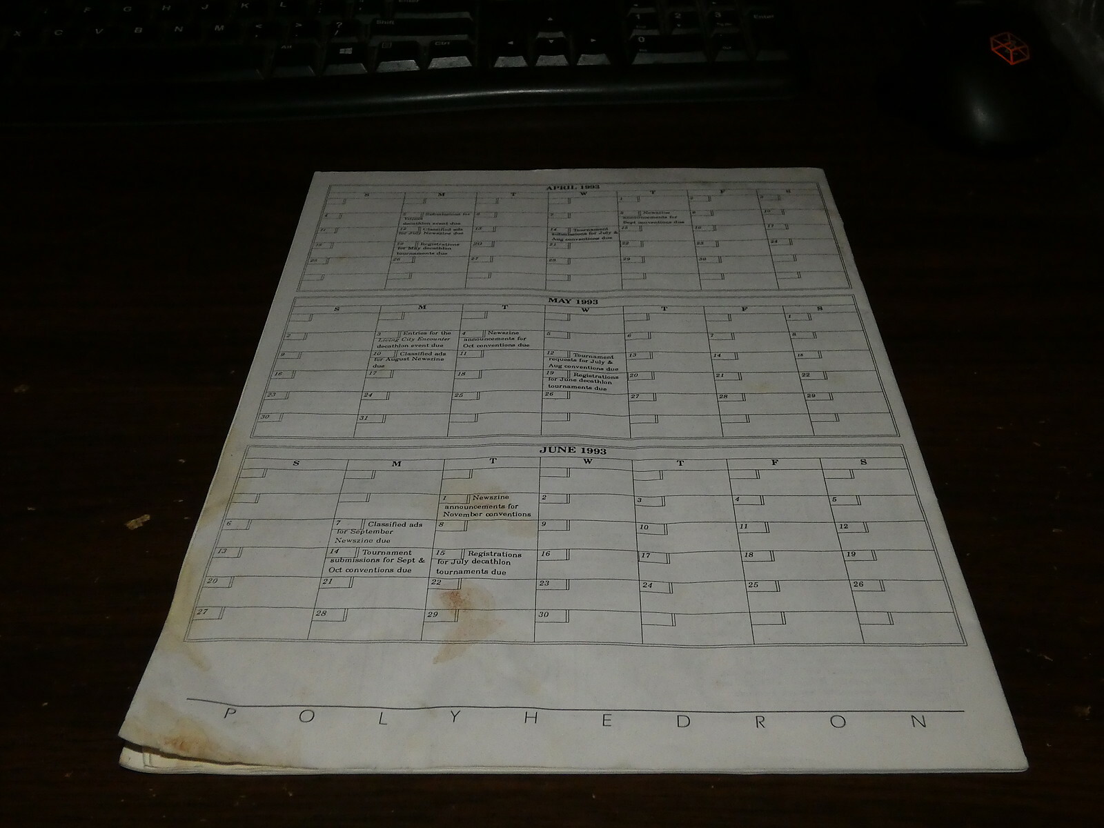 TSR: RPGA: Polyhedron Newszine Issue #80 with mailer | eBay