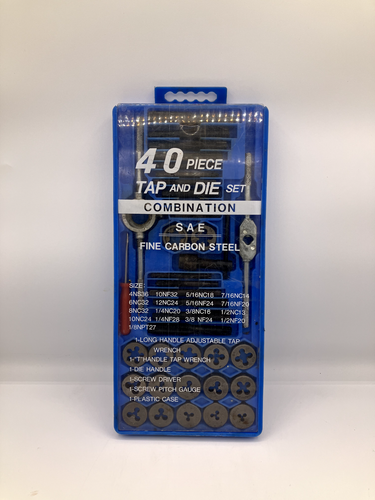 Carbon Steel 40 Piece SAE Tap and Die Set | eBay