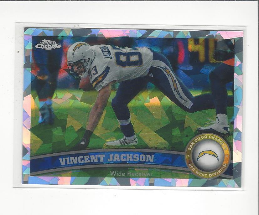 2011 Topps Chrome Crystal Atomic Refractor #157 Vincent Jackson ...