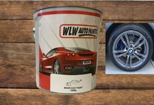 FOR BMW FERRIC GREY A80 ALLOY WHEEL SOLVENT BASECOAT CAR PAINT MIX GUN ...