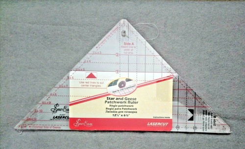 Sew Easy Lasercut Star & Geese Patchwork Quilting Ruler TRACKED 12 7/8 ...