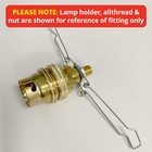 Spring Retaining Clip x3 Pack for Glass Lamp Shade Wall Light 2/3 Arm ...