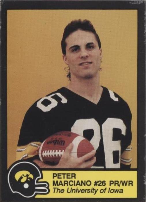 1989 Iowa Hawkeyes Team Issue - Peter Marciano (RC) for sale online | eBay