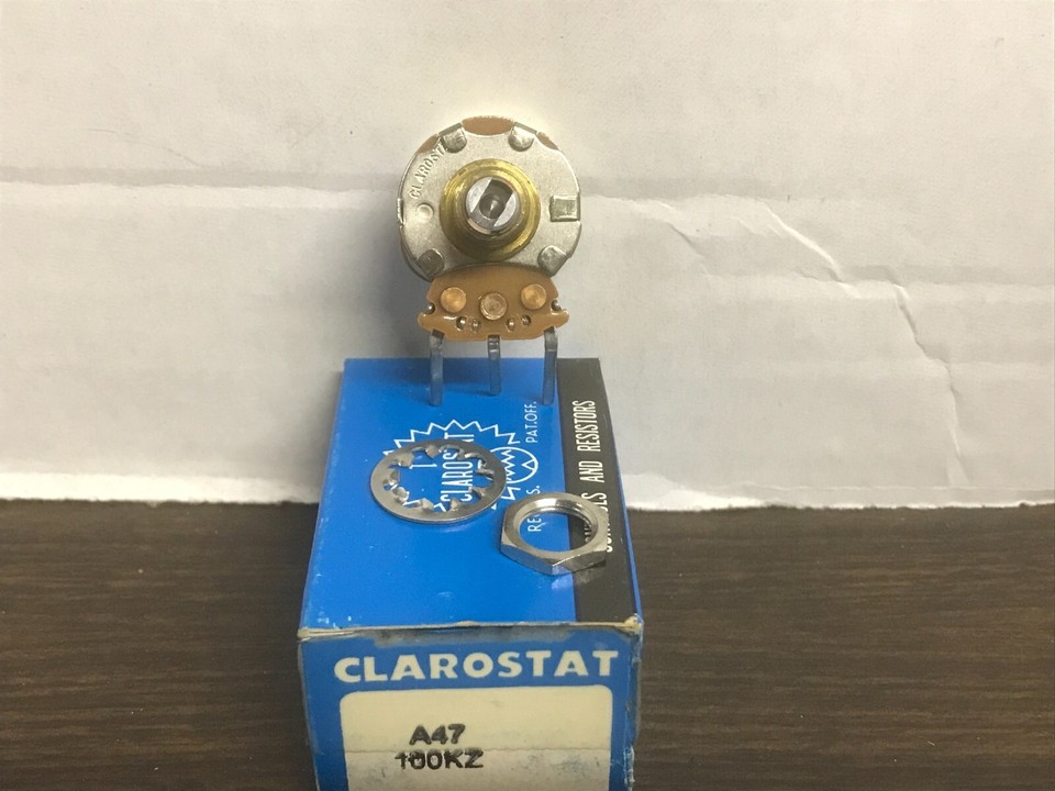 Clarostat A47-100K-Z 100K OHM Pot Potentiometer NIB New NOS Conductive ...
